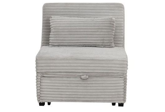 Buy Dozer Grey Convertible Sleeper Chair - Part# 17S1010G | Badcock & More